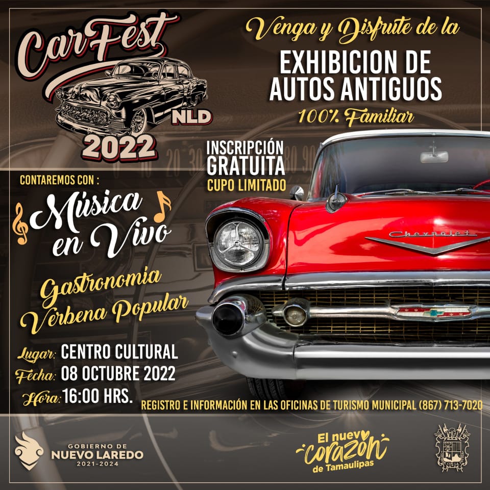 Enciendan motores; llega a Nuevo Laredo el Car Fest 2022 Fuerza Política